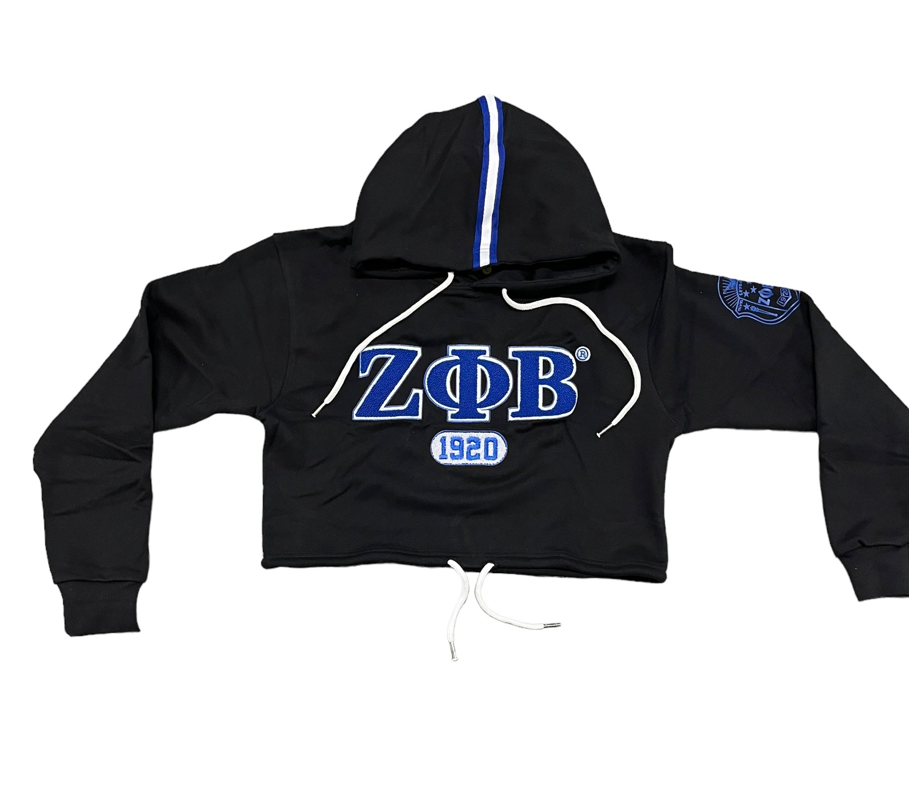 Zeta Phi Beta Greek Symbols Crop Hoodie – JLS Presents