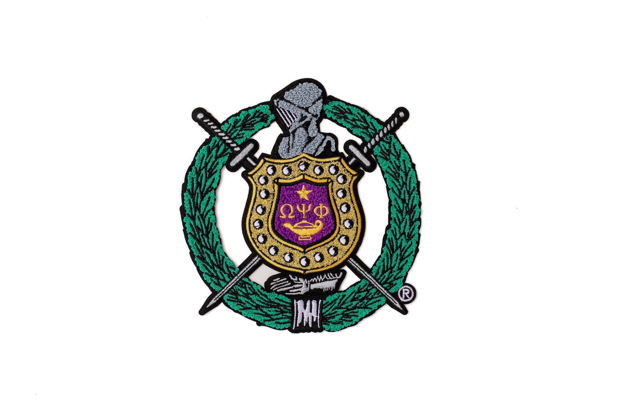 Omega Psi Phi Shield Chenille & Embroidered Patch – JLS Presents
